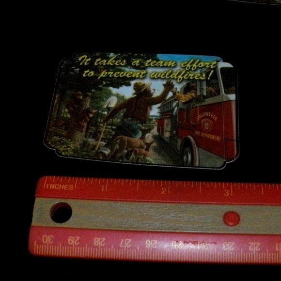 Smokey Bear | Office | 7 Smokey The Bear Stickers 3x2 It Takes A Team ...